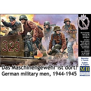 Master Box 35218 1/35 German Military Men 1944-1945 Das Maschinengewehr ist dort