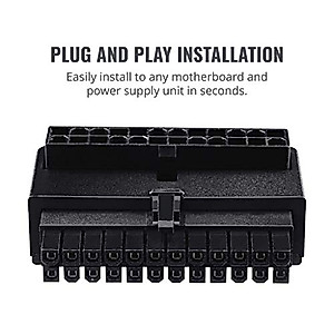 Cooler Master CMA-CEMB01XXBK1-GL 24 Pin 90 Degree Adapter (with Build-in Capacitor)