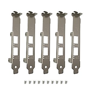 BestParts 5pcs New Full Height Bracket for Intel E10G42BTDA X520-DA2 E10G42BFSR X520-SR2 X520-LR2 X710-DA2 JL82599ES E33052-003