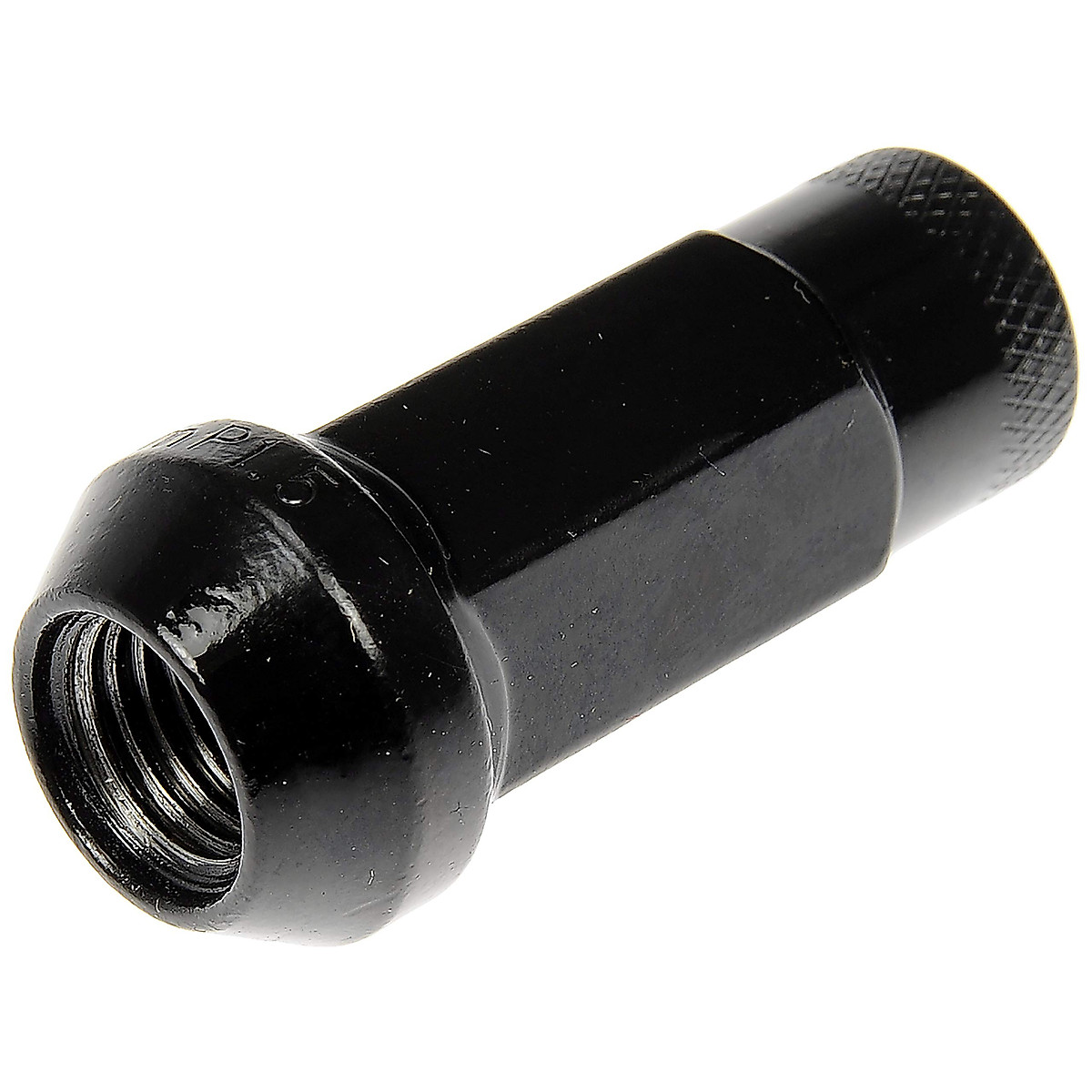 Dorman 713-385A Black Open End Knurled Wheel Nuts Compatible with Select Models, 20 Pack