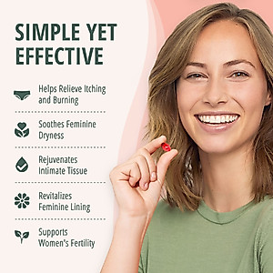 Lubracil Daily Vaginal Moisturizer for Feminine Care - Helping with Vaginal Atrophy, Dryness and Itchiness with Sea Buckthorn Oil, Omegas 6, 7, & 9, Vitamins A & E, 60 Wet Pills 2 Pack