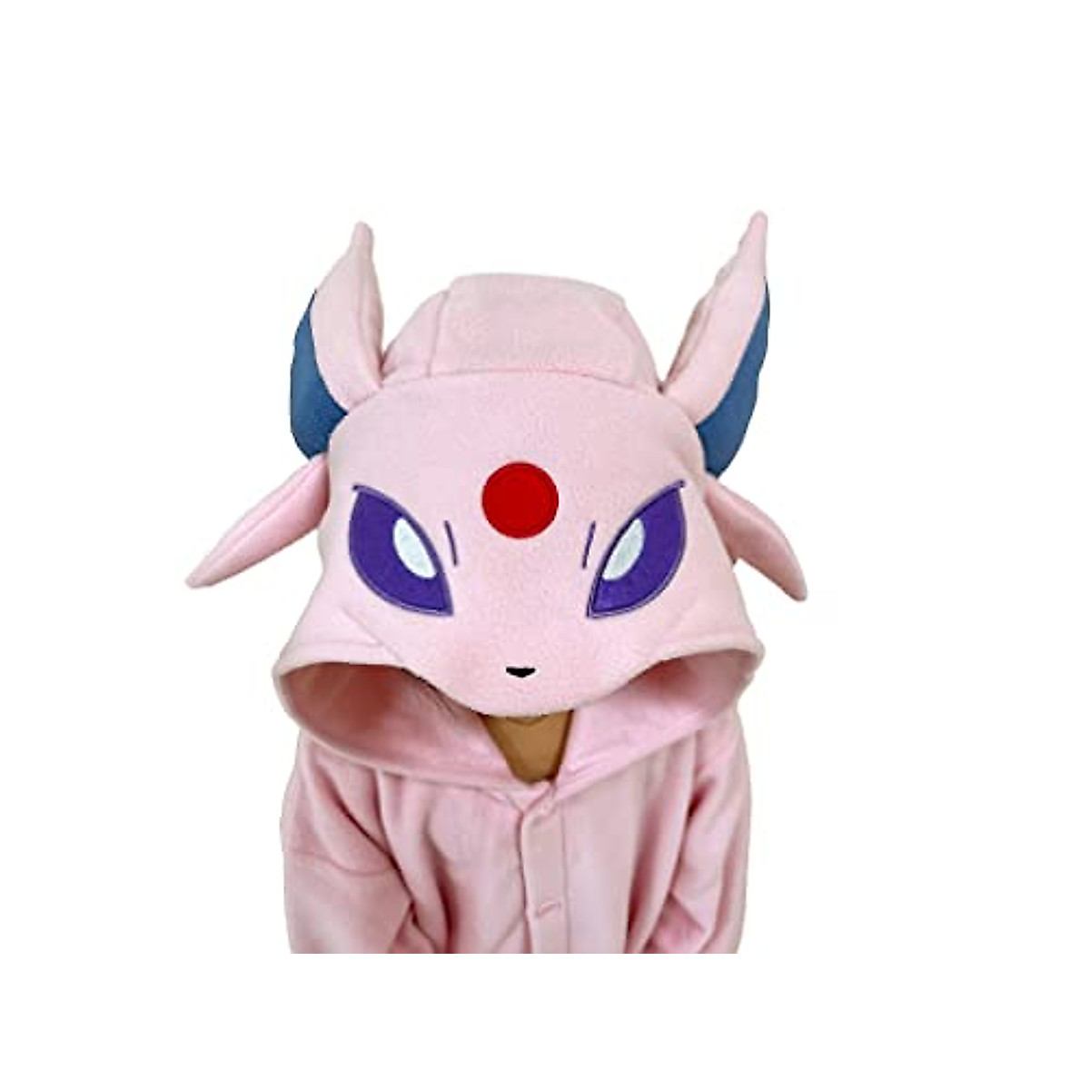 SAZAC Kigurumi - Pokemon - Espeon - Onesie Jumpsuit Halloween Costume -Kids Size (5-9 Year Old)