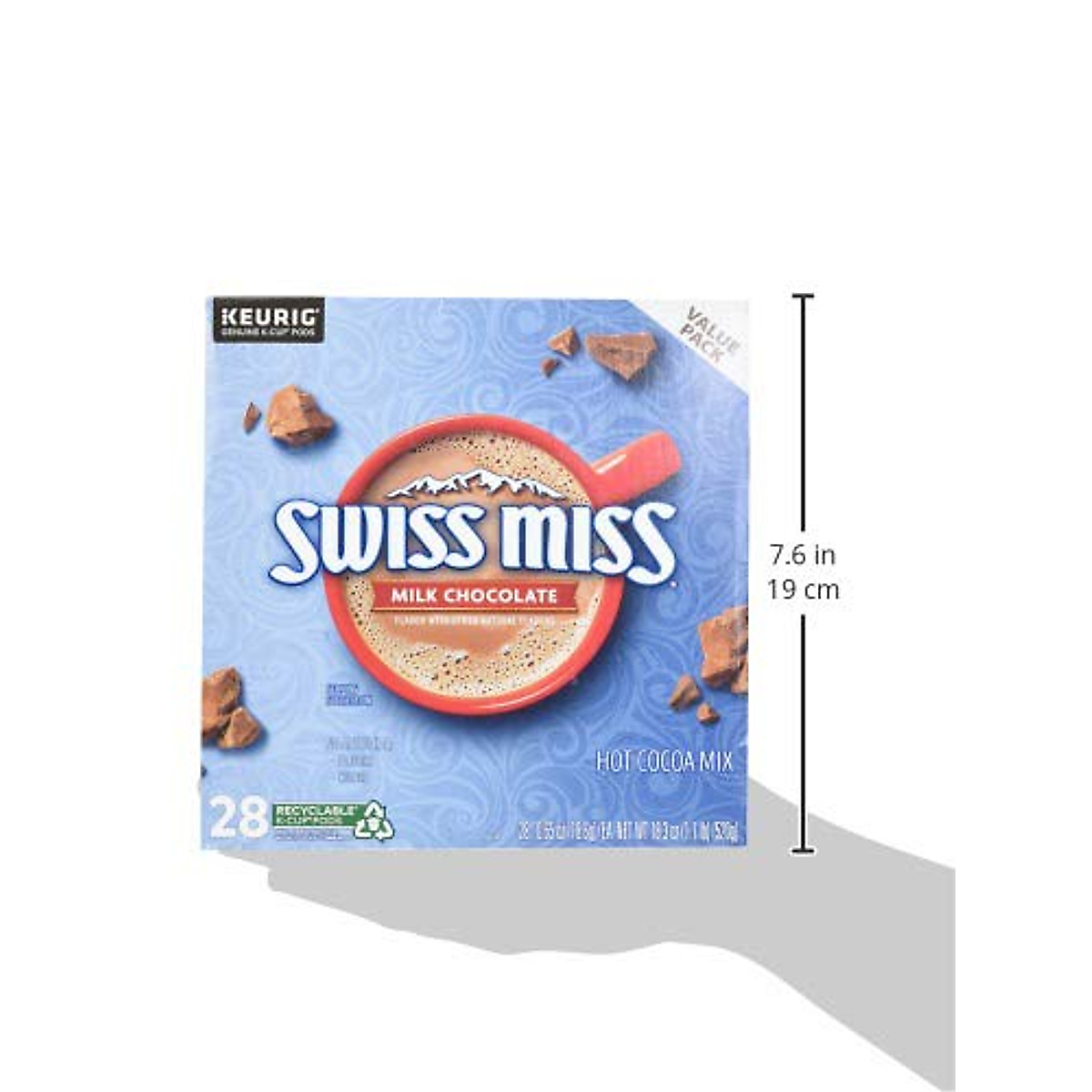 Swiss Miss Milk Chocolate Hot Cocoa Keurig Single-Serve K Cup Pods, 28 Count