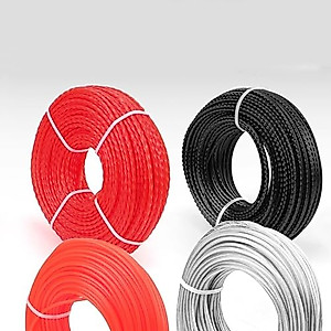 GRFIT 3.0 Sawtooth Lawn Mower Rope and Head Universal Accessories Nylon Sawtooth Steel Wire Rope for Weeding and Shredding Machine Cutting Line