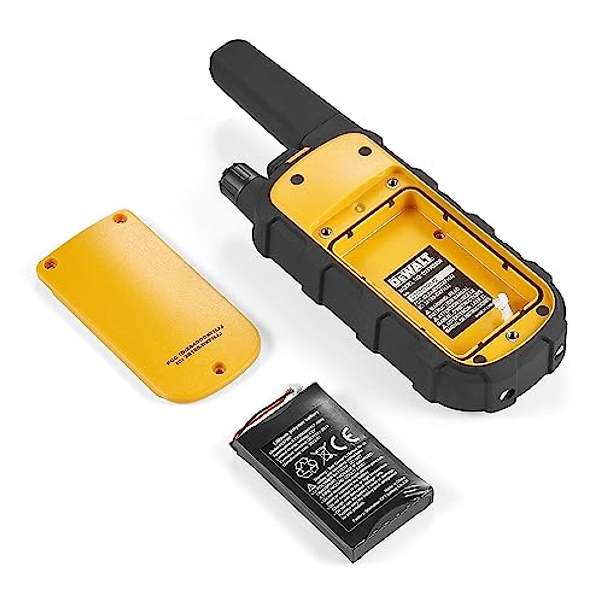 DEWALT DXFRS800 2 Watt Heavy Duty Walkie Talkies - Waterproof, Shock Resistant, Long Range & Rechargeable Two-Way Radio with VOX (2 Pack)
