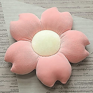 Mozacona Sakura Soft Plush Throw Pillow Flower Pillow Plush Cushion