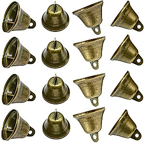 Maydahui 35PCS Vintage Bronze Jingle Bells (1.7"X 1.5") for Dog Doorbell & Potty Training, Housebreaking, Making Wind Chimes,Christmas Bell
