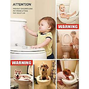 Toilet Lock Child Safety，Baby Proof Toilet Seat Lock with Extra Pallet,Fit for Most Toilet Lid，No Tools Installation