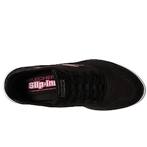 Skechers Go Walk 6 Vivid Idea Hands Free Slip-Ins Black/Multi 8 B (M)