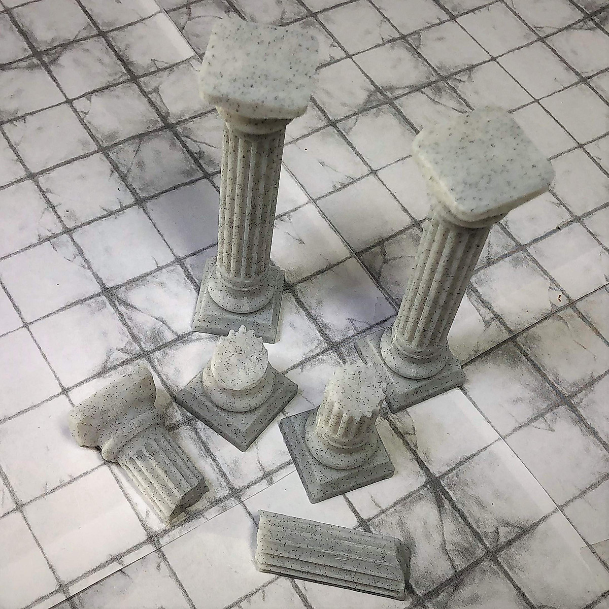Extruded Gaming Roman Pillars