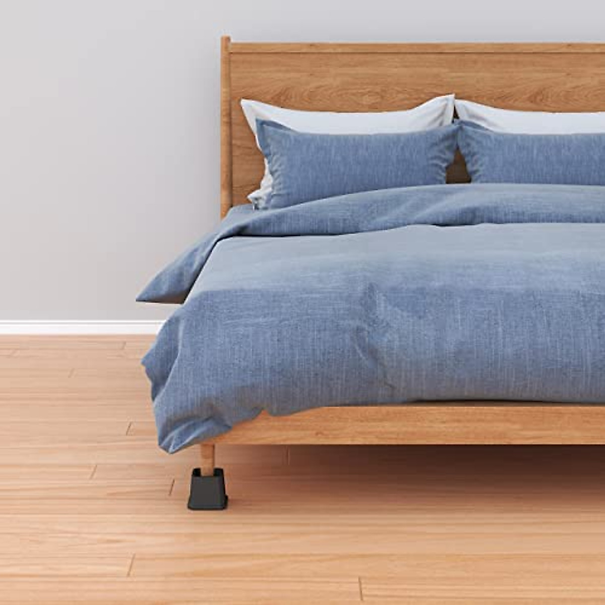 Whynonap Bed Risers 3 Inch Set of 9, Heavy Duty Bed Elevators Lifts Up 3,000 lbs Furniture Riser for Sofa and Table, Black