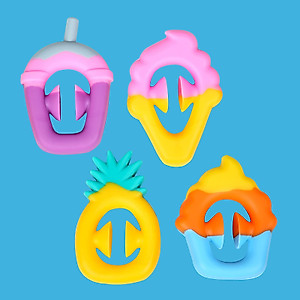 Snapper Fidget Toys,Grab and Snap Hand Toy,Snapper Popper Noise Maker Finger Sensory Toy,Stress Relief Squeeze Toy Easter Christmas Party Gift (4 Pieces)