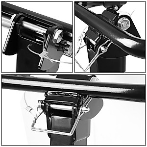 Auto Dynasty 2 Inches Hitch Fold-Up Mount Rear Trailer Bicycle/Bike Rack Carrier Storage (Powdered Coated Black)