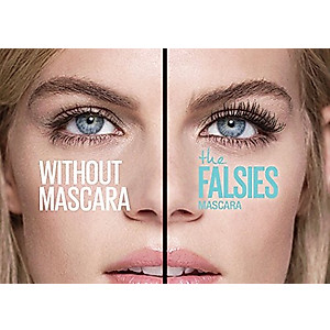 Maybelline Volum' Express The Falsies Waterproof Mascara, Volumizing and Separating Make Up Formula, Blackest Black, 1 Count