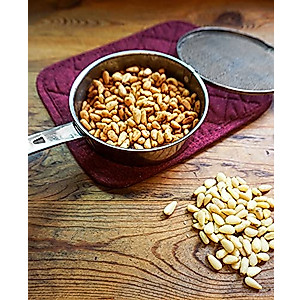 RSVP International Kitchen Roasting Collection Dishwasher Safe, Nut/Seed Toasting Pan, Stainless Steel