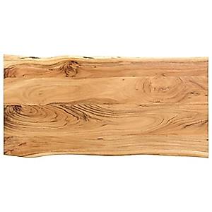 WHOPBXGAD Dining Table,Kitchen Tables, Wooden Dining Tables for Living Room, Dining Room, Bistro Tables,46.5"x22.8"x29.9" Solid Acacia Wood