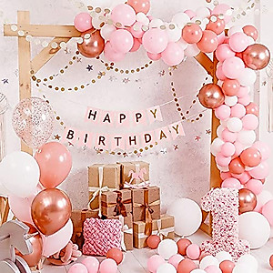 Pink Balloons 12inch Light Pink Balloons,50PCS Latex Pink Balloons for Birthday Wedding Baby shower Party Decoration