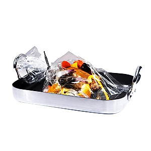 Ebelbo Oven Turkey Cooking Bags, Roasting Bags For Food, Multi-Purpose Kitchen And Garden Preserving Bag - Large Size 19x23.5 Inch, 25 Pack