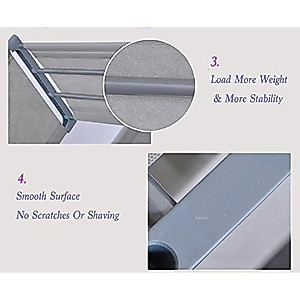 OPPSDECOR 9 Cube Bookshelf DIY Bookcase Adjustable Home Office Book Organizer Shelves Cabinet (Gray)