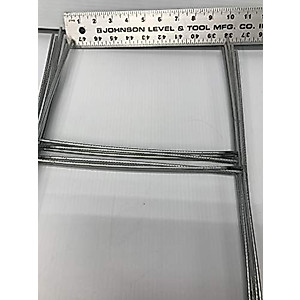 Durable Yard Signs Stake Pack of 100 Metal Stake Double H-Frame 10 inch x 24 inch x 9 Gauge Galvanized Wire Stake Signs Holder, fit 4mm or 5mm Corrugated SignsF