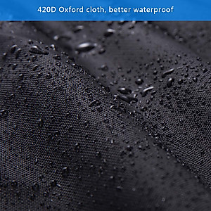 Turbine Vent Cover, Luxiv Black Roof Ventilator Cover Waterproof Turbine Roof Cover 420D Oxford Cloth Turbine Ventilator Cover (20D x 20W)