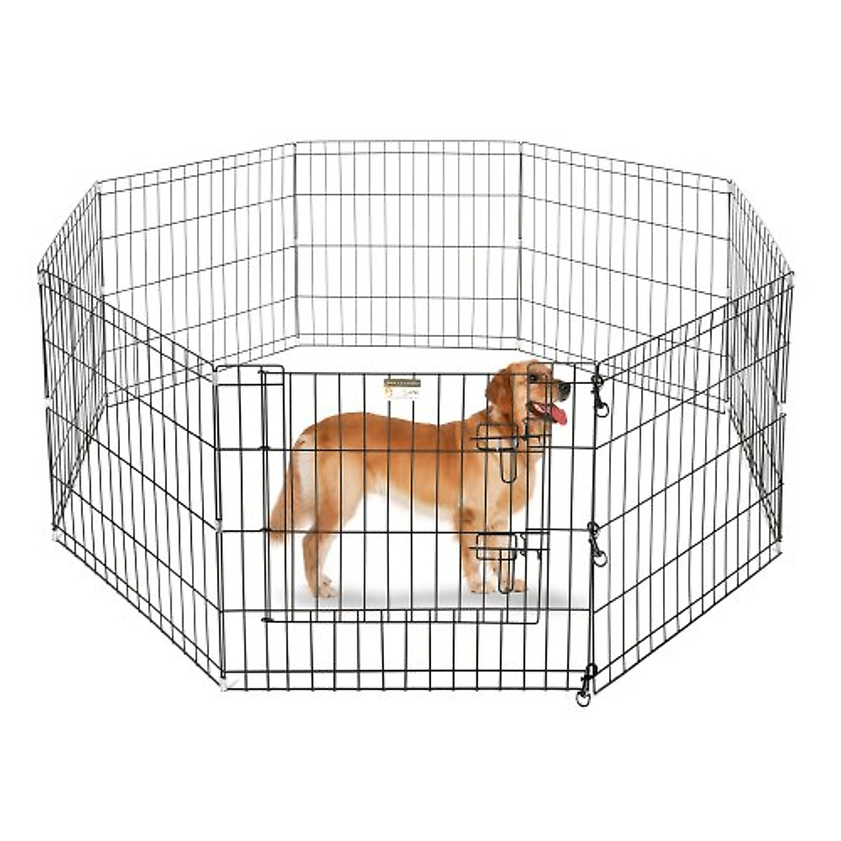 Pet Trex 24" Exercise Playpen for Dogs Eight 24" x 24" High Panels with Gate