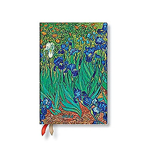 Paperblanks Van Gogh Iris 12 Month 2024 Diary, Verso - Mini (140 x 95), English (International Holidays)