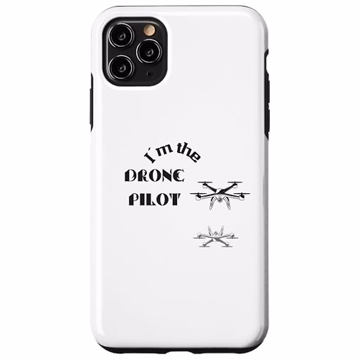 iPhone 11 Pro Max Drone Design Pilot Model Maker Quadcopter Drone Pilot Case