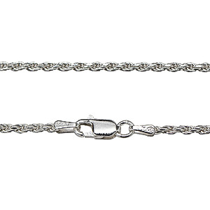 925 Sterling Silver 2MM Rope Chain 18
