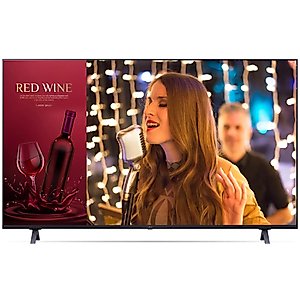 LG HDMI(3), RS-232C(1), USB(1), RF in(1), Audio Out(1), External Speaker (Amplifier NOT Included), RJ45IN/OUT, WEBOS 6.0