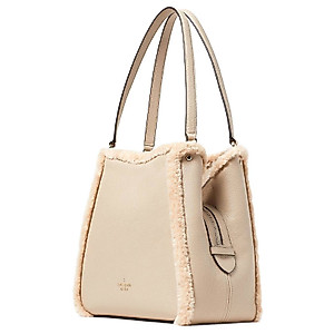 Kate Spade New York Kate Spade Leila Medium Triple Compartment Shoulder (Light Sand Shearling)