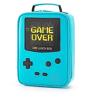 Kids Lunch Box Boy Insulated Lunch Bag Game Leather Thermal Lunch bag for School Insulated Cooler Bag Game Lunch Boxes for Boys Girls Kids Toddlers Teen
