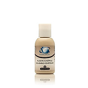 Glass Polish 14017 Plastic & Acrylic Polishing Compound for Professional High-Gloss Micro Finishes - 1.7oz