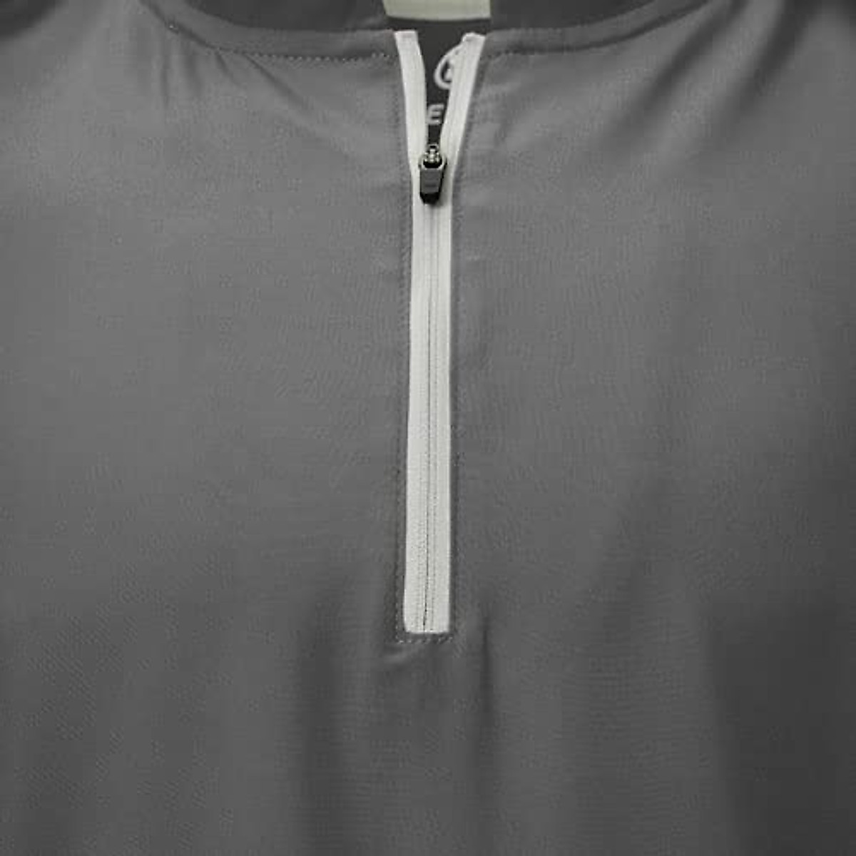 Wire2wire Men's Performance Long Sleeve Baseball Cage Jacket Grey/Grey 2XL