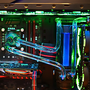 uxcell PETG Tubing Hard Tube 10mm ID, 14mm OD, 0.5m/20inch Length, Clear for PC Water-Cooling System 4pcs