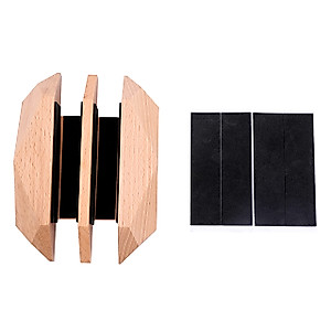 SINORHEMA Vertical Laptop Stand 2 Slots for Computer Desk Monitor Stand Double MacBook Holder and Dock Compatible with All MacBook Pro Air iPad Surfaces Beech