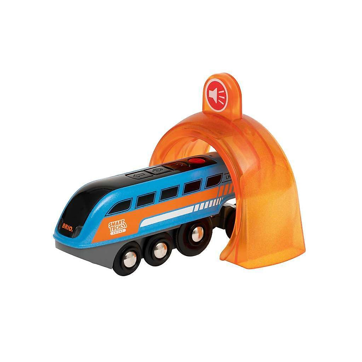 BRIO 33971 Smart Tech Sound Record & Play Engine | Wooden Toy Train for Kids Age 3 and Up