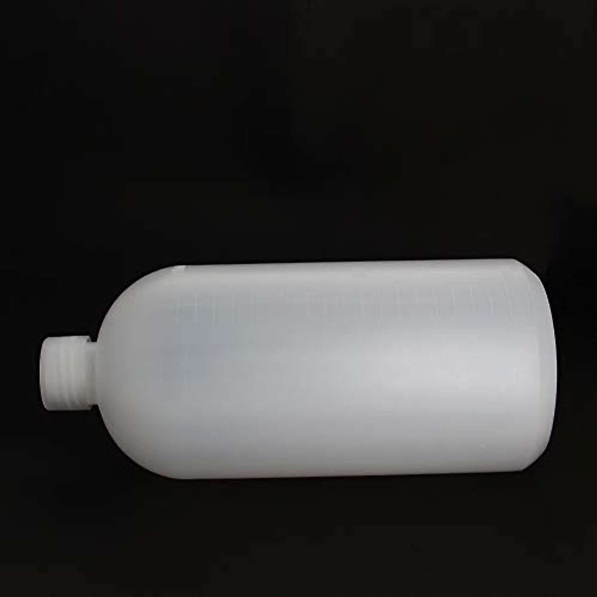 Othmro 2Pcs 1000ml Plastic Lab Cylindrical Chemical Reagent Bottle Small Mouth Laboratory Reagent Polyethylene Bottle Sample Sealing Liquid Storage Container for Food Store White Translucent