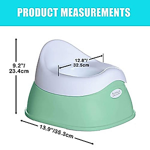 Little Chicks Easy-Clean Potty Training Toilet Chair, Built in Splash Guard and Slip Resistant - Model CK055