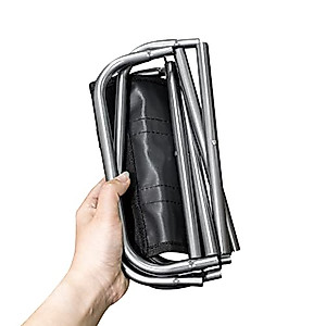 Pine Field Folding Chair with Dedicated Storage Bag, Gunmetal Gray