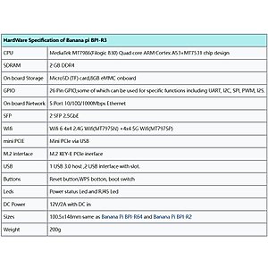 youyeetoo BPI-R3 Router Development Board MediaTek MT7986 8G EMMC with 2X SFP 2.5GbE/ 5X RJ45 GbE