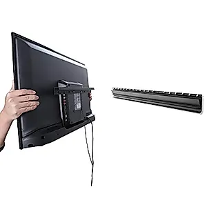 Studless TV Wall Mount, Heavy Duty Drywall TV Bracket Hanger for 26-55 inch Flat Screen TVs, No Stud, No Drill, No Anchors, Easy Install with All Hardware Included