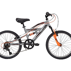 Huffy Valcon 20" Boy's Full Suspension Mountain Bike, 6 Speed, Quick Connect Assembly