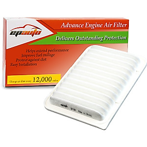 EPAuto GP190 (CA10190) Replacement for Toyota/Scion Rigid Panel Engine Air Filter for Corolla 1.8L (2009-2019), Matrix Base (2009-2014), Yaris (2006-2018), Scion xD (2008-2014)