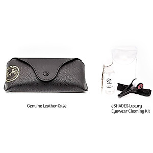 Ray-Ban Black Sunglass Eyeglass Case + Bundle with eSHADES Luxury Eyewear Kit