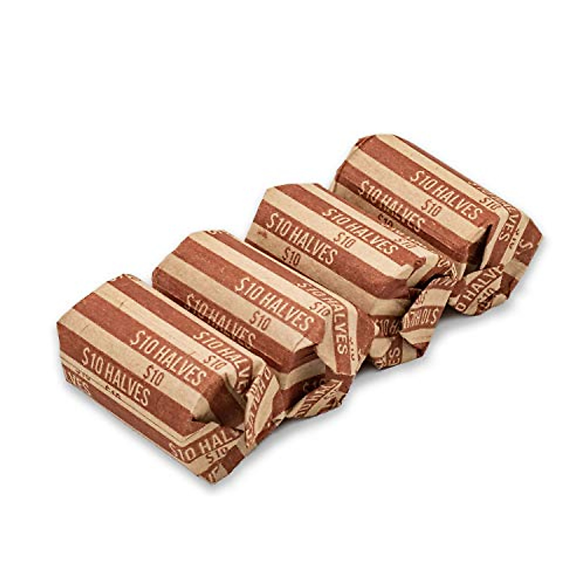 Half Dollar Coin Wrappers, 100 Flat Striped Coin Wrappers