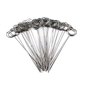 Honbay 30pcs DIY Heart Shape Ring Loop Craft Wire Clip Table Card Note Photo Memo Holder Metal Clamp Clay Cake Decoration Accessories
