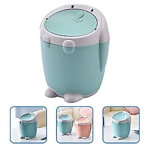 BESPORTBLE Desk Trash can Cute Mini Desktop Trash Can Bunny Kitchen Small Garbage Can Rabbit Animal Countertop Trash Can Garbage Container Bin Desktop Organizer for Coffee Table Office