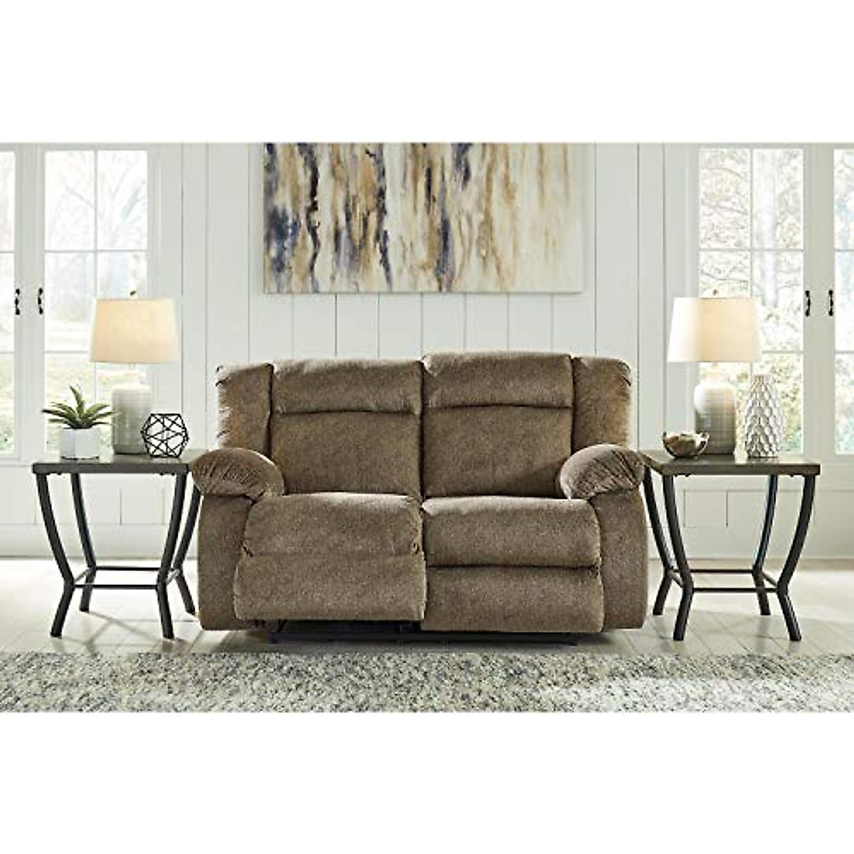 Signature Design by Ashley Burkner Sofa, Light Brown/Mocha