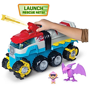 Paw Patrol, Dino Patroller Motorized Vehicle with 3 Exclusive Bonus Action Figures and 2 Dinosaur Toys (Amazon Exclusive), Kids Toys for Ages 3 and up